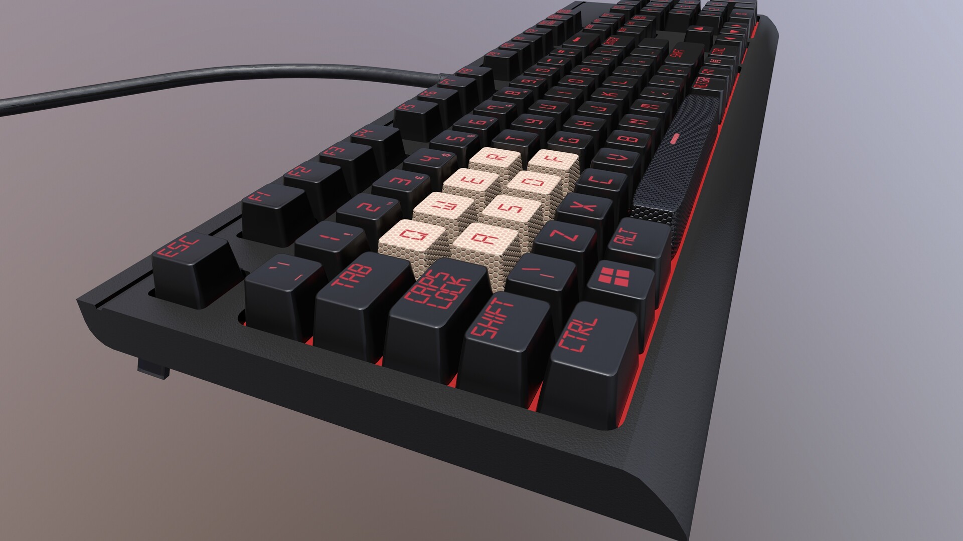 ArtStation - Corsair Keyboard - House Project