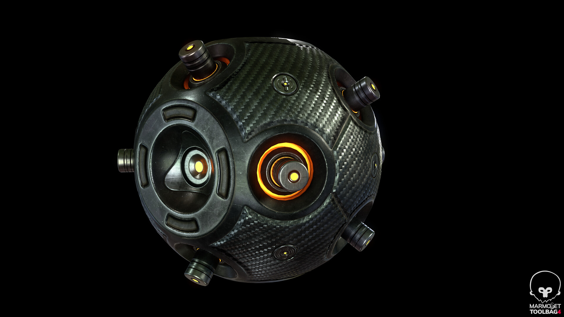 ArtStation - scifi sphere practice