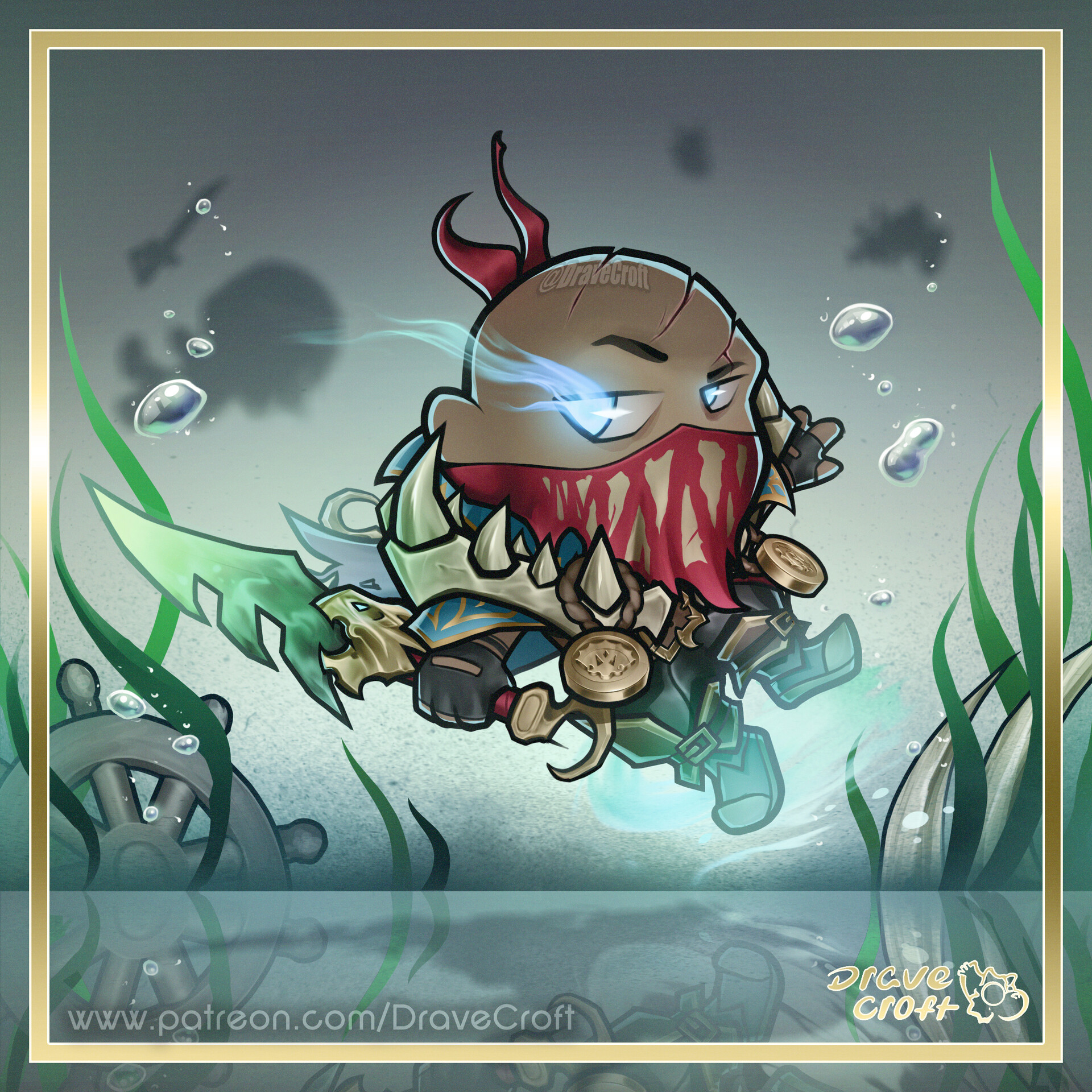 ArtStation - Pyke - League of Legends Chibi Fanart