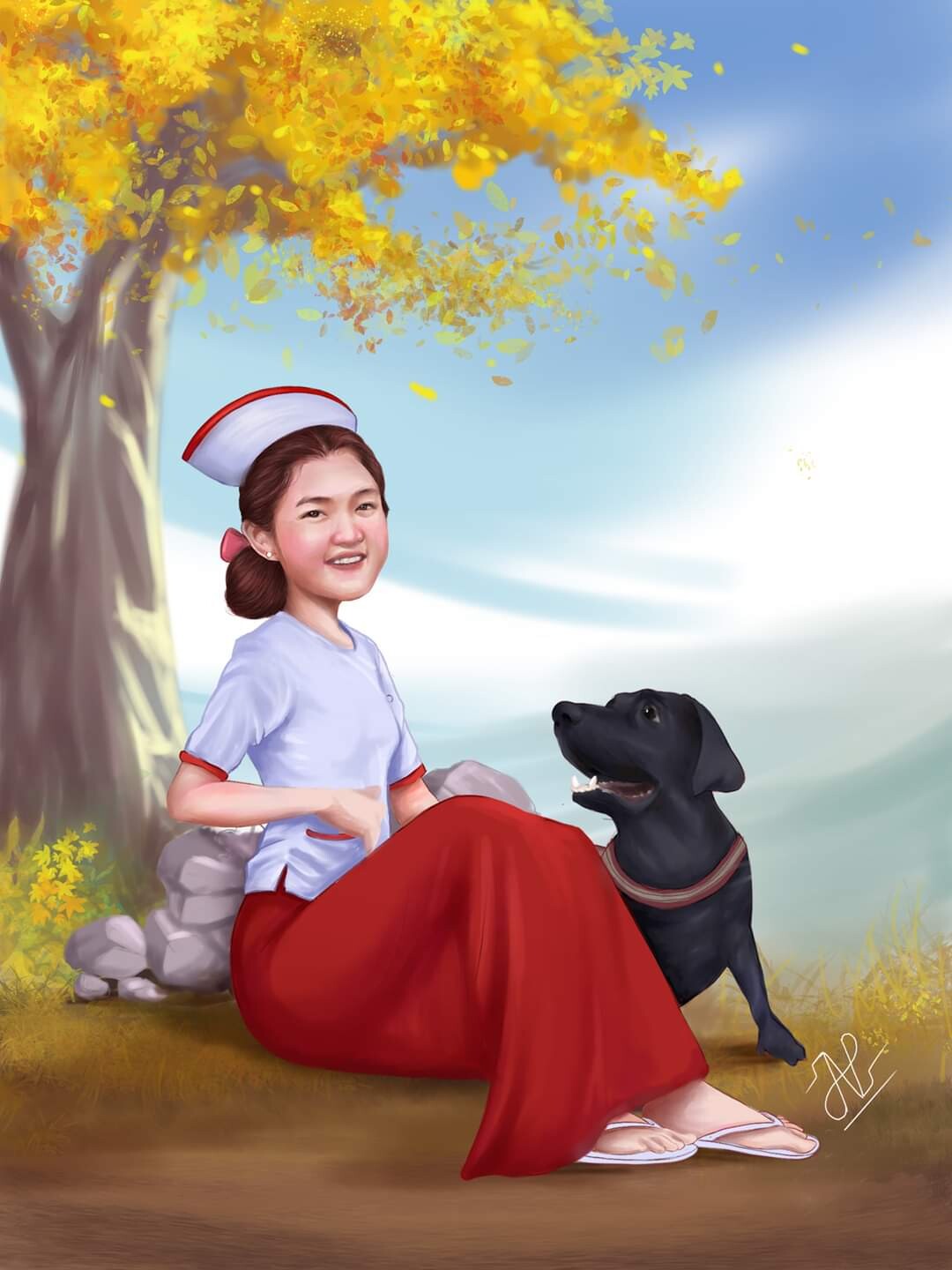 ArtStation - Lovely nurse 😊
