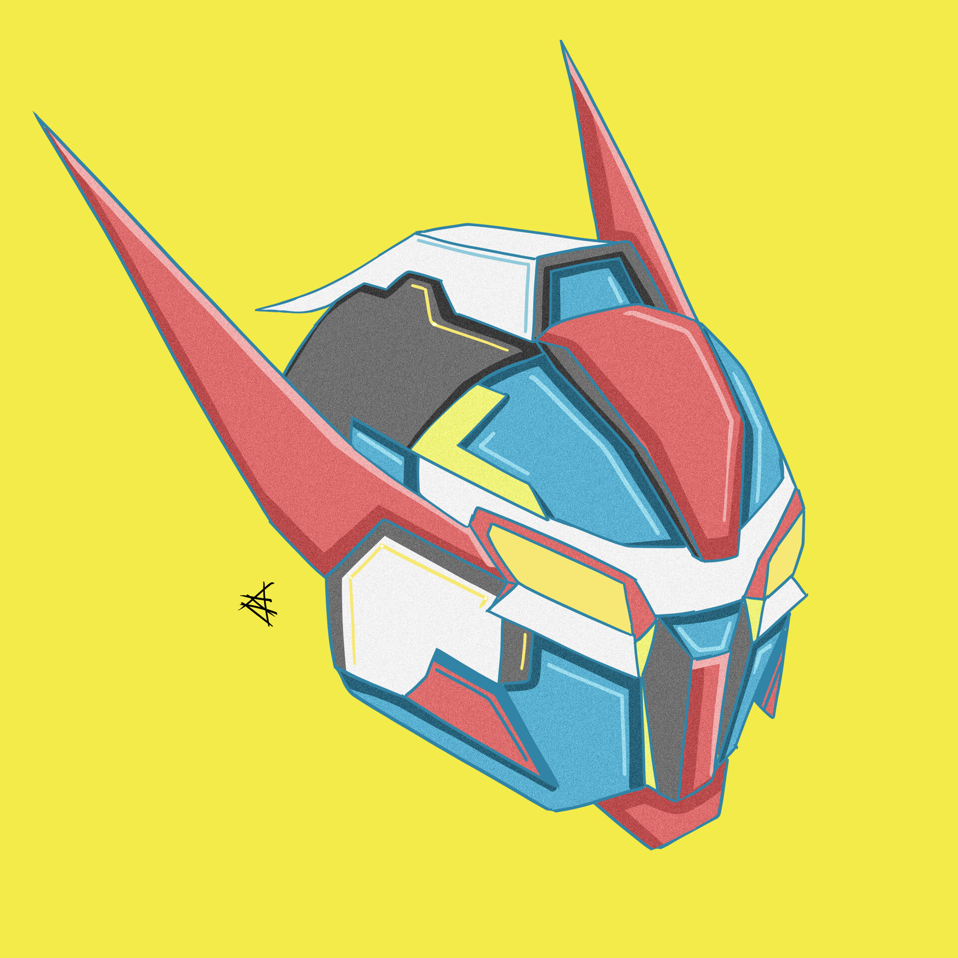 ArtStation - japanese robot head thingy