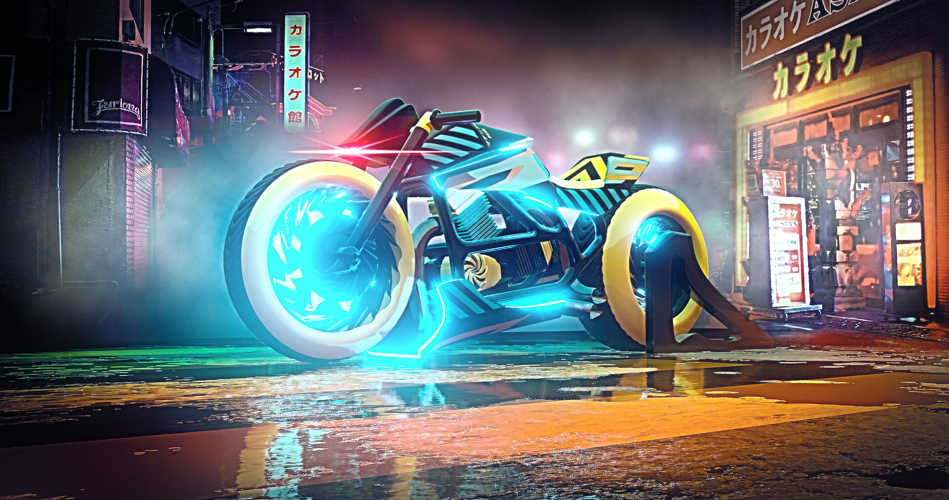 ArtStation - Cyber Café Racer