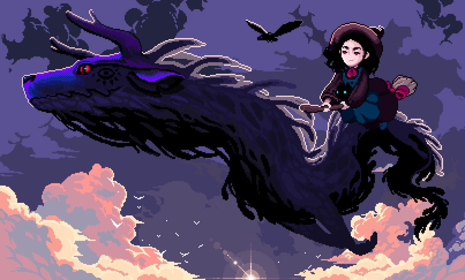 ArtStation - Witch and Dragon