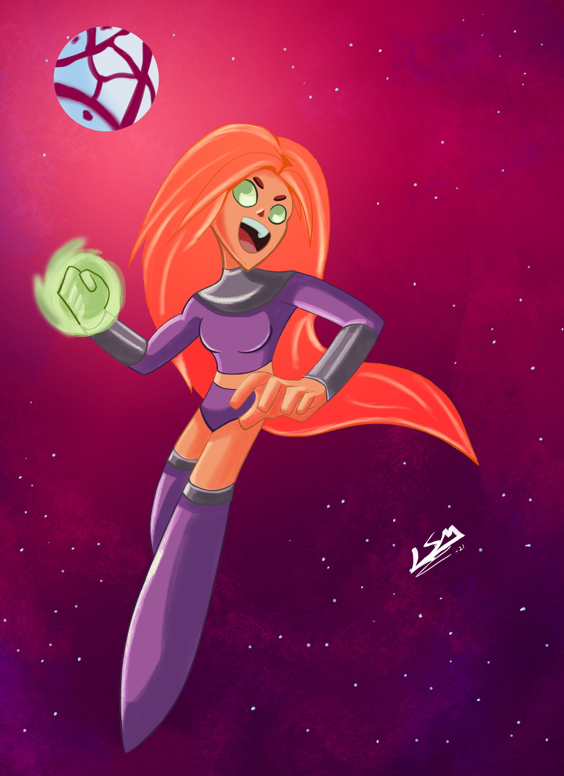 ArtStation - Meet Starfire: Tamaranean Princess!