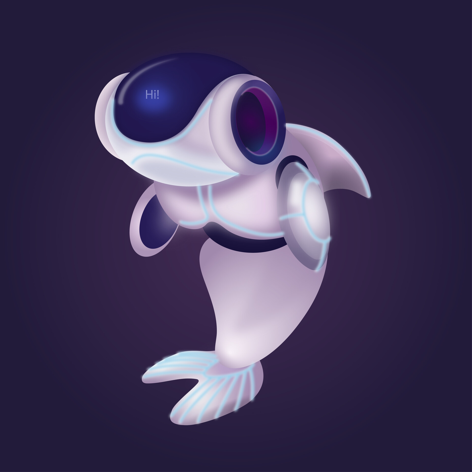 ArtStation - Cyber Fish Illustration