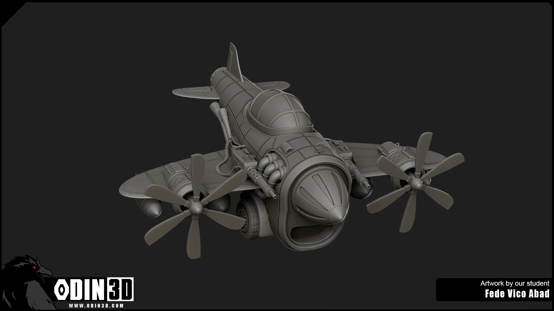 Odin3D Students - O3D | AIRPLANE-PBR | FEDE VICO ABAD