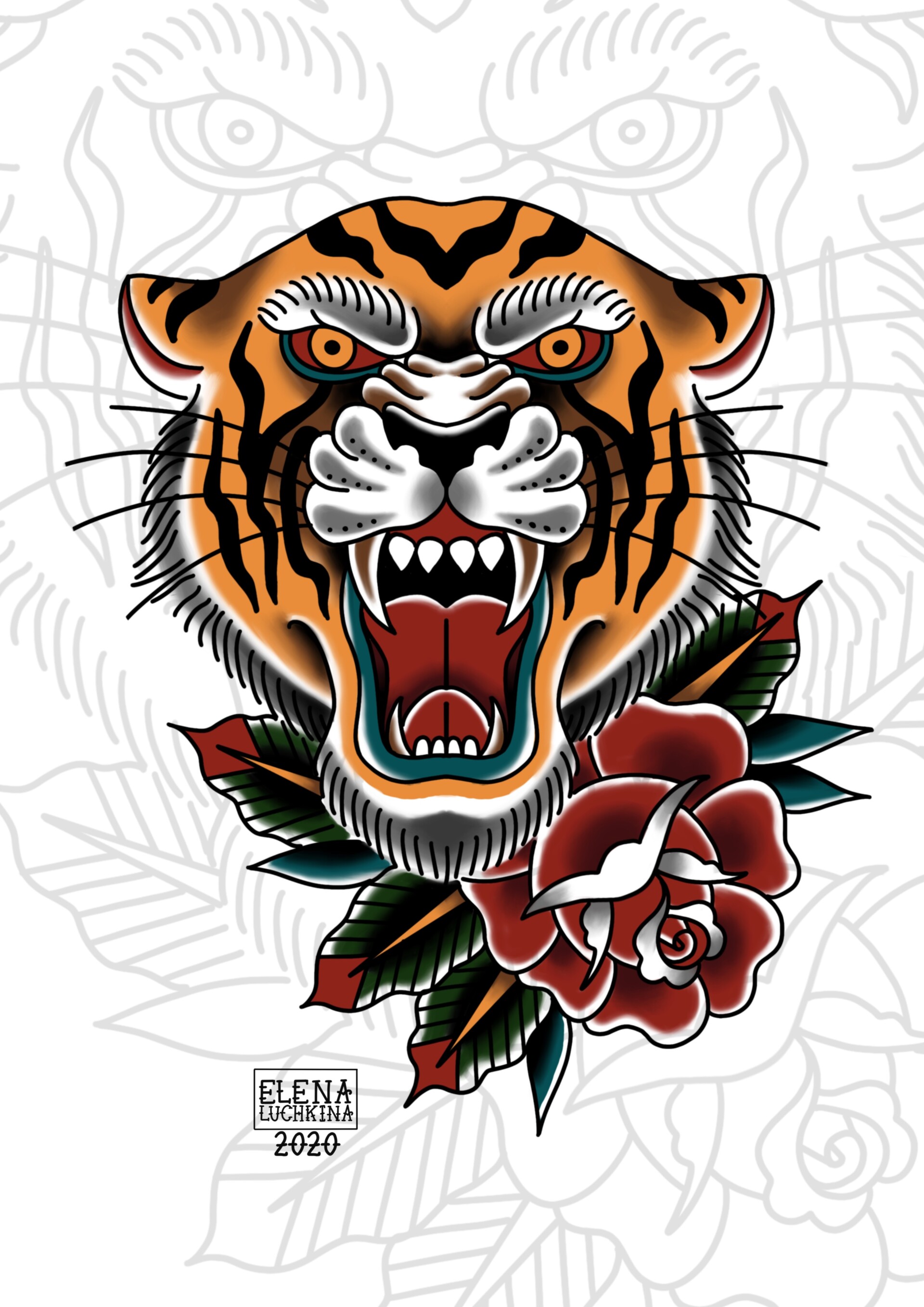 ArtStation - Old School tattoo design