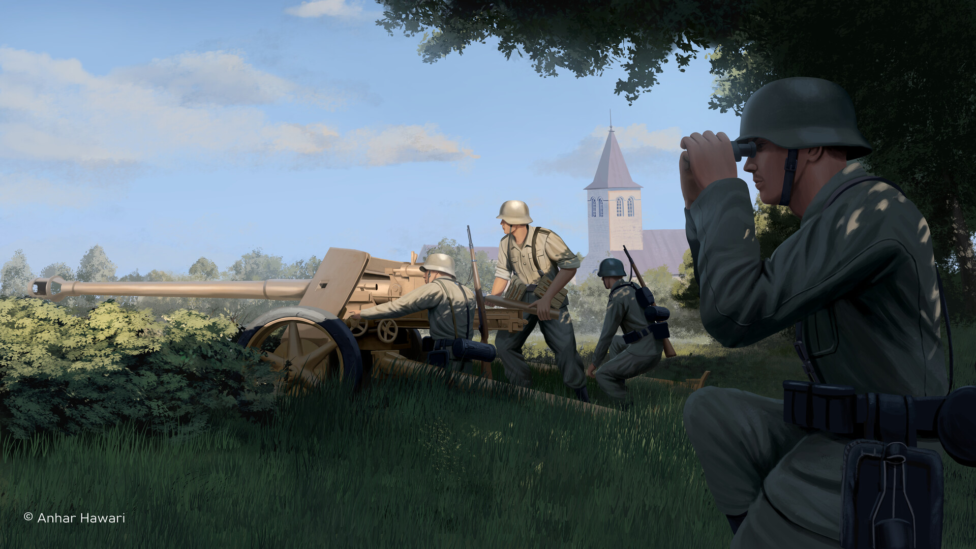 ArtStation - Anti Tank Gun