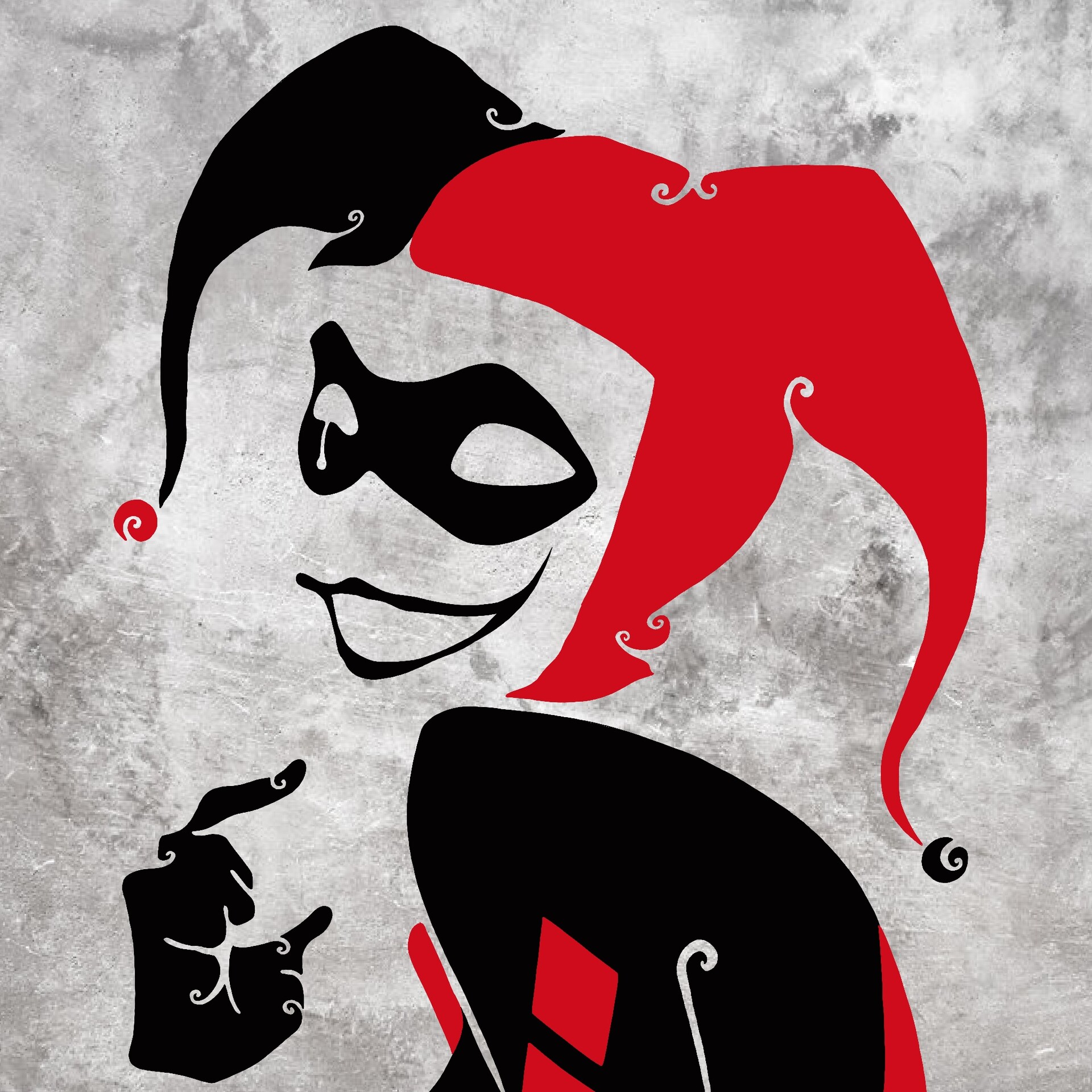 Edward Munn (EDM) - Harley Q (Stencil)