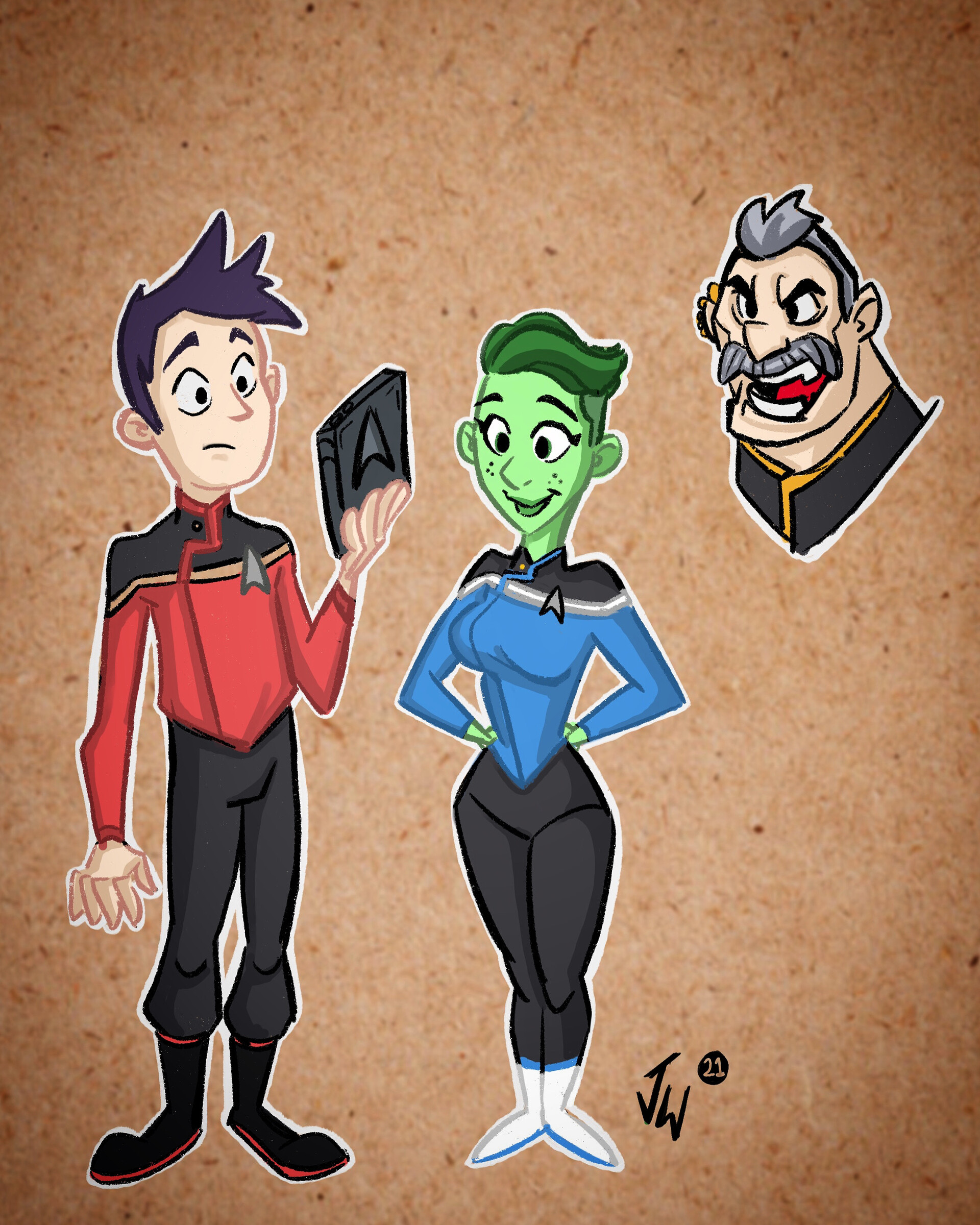 ArtStation - Star Trek Lower Decks Fanart