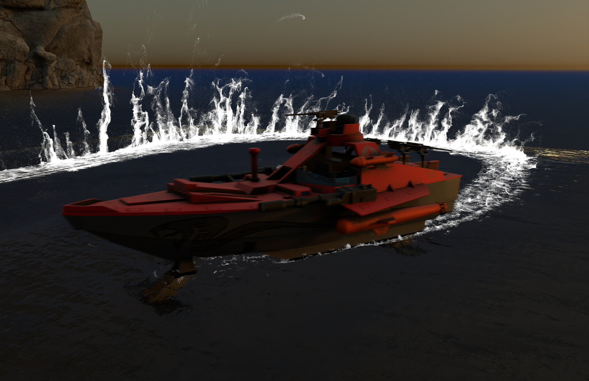 Christopher Holmes - GI Joe Cobra Moray Hydrofoil