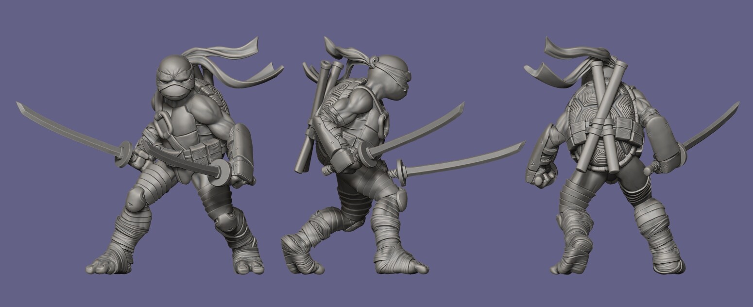 ArtStation - TMNT Sculpts for tabletop gaming industry