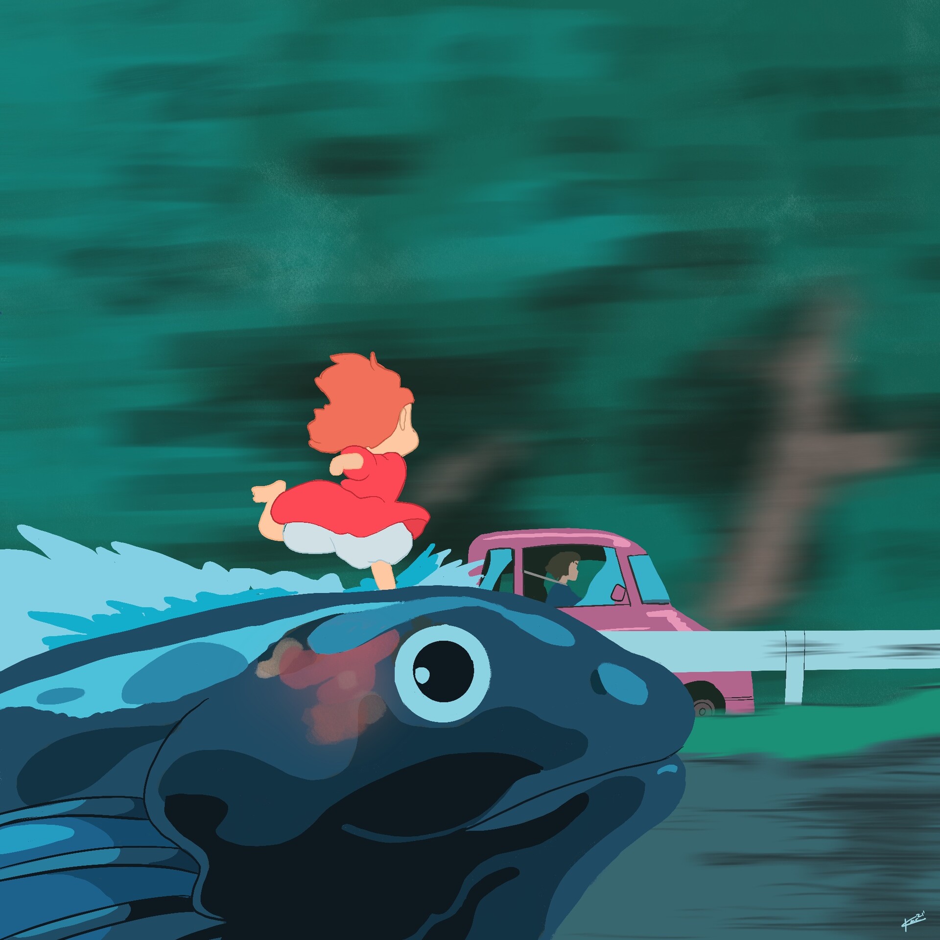 ArtStation - Ponyo