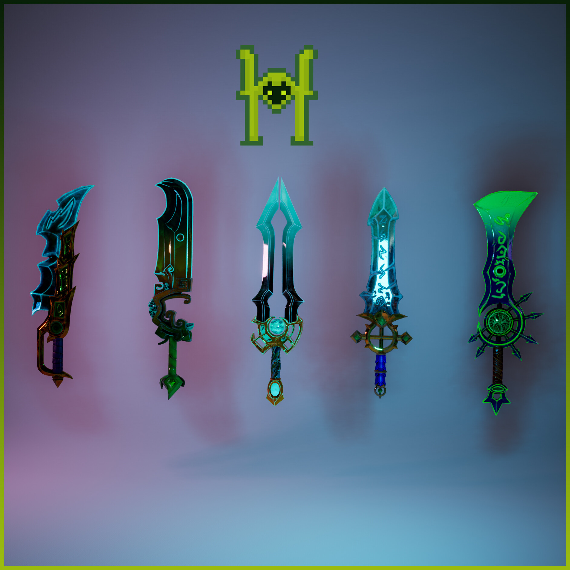 ArtStation - Stylized swords (GAME READY)
