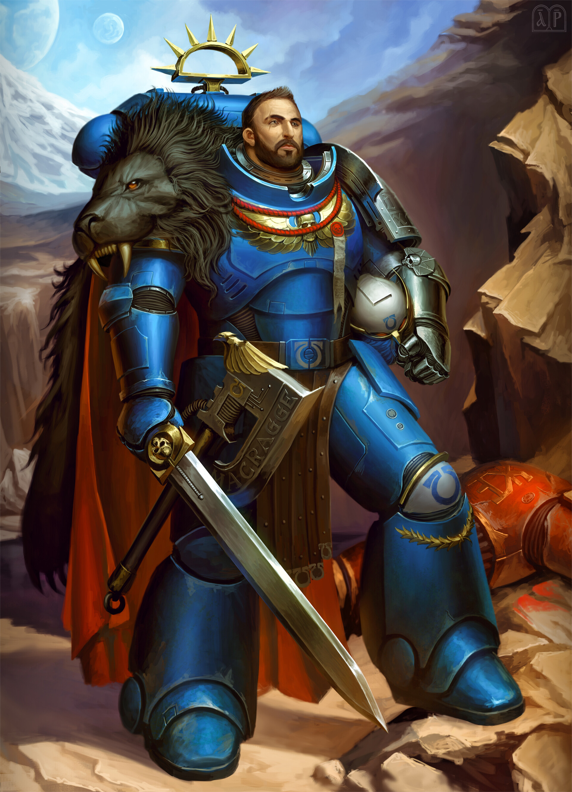 Georgios Primus "The Black Lion" by Elijah ArhPriest : r/ImaginaryWarhammer