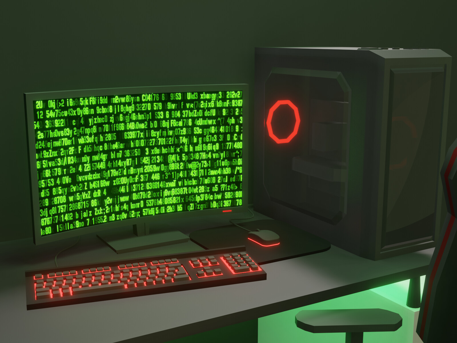 ArtStation - Hacker's Computer