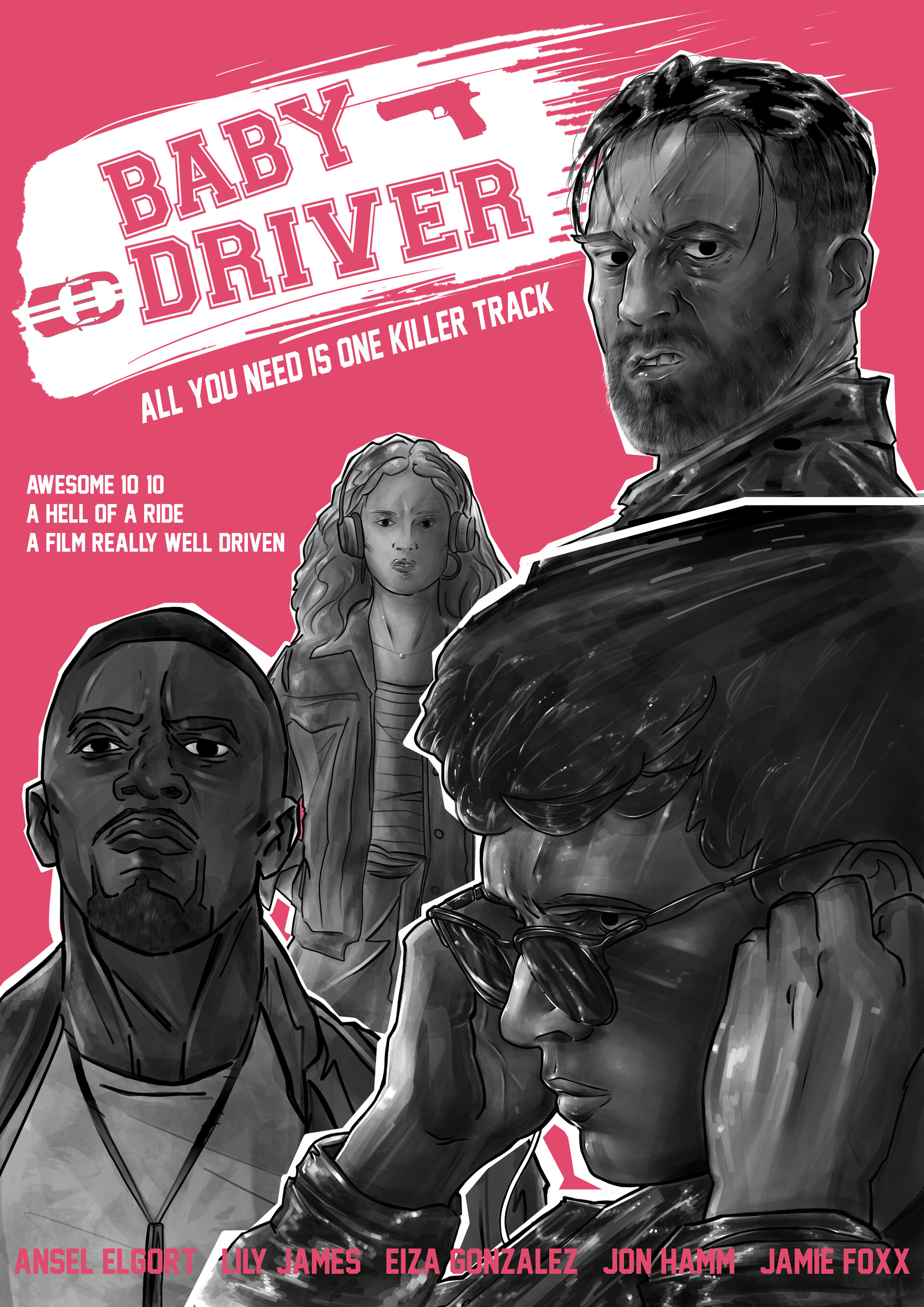 ArtStation - Baby Driver fanmade poster