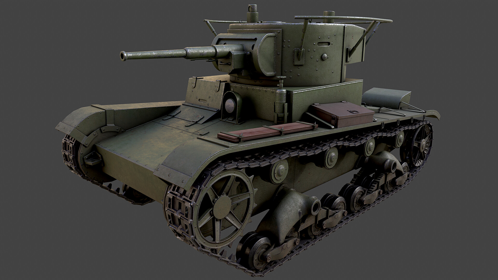 ArtStation - T-26 tank game model