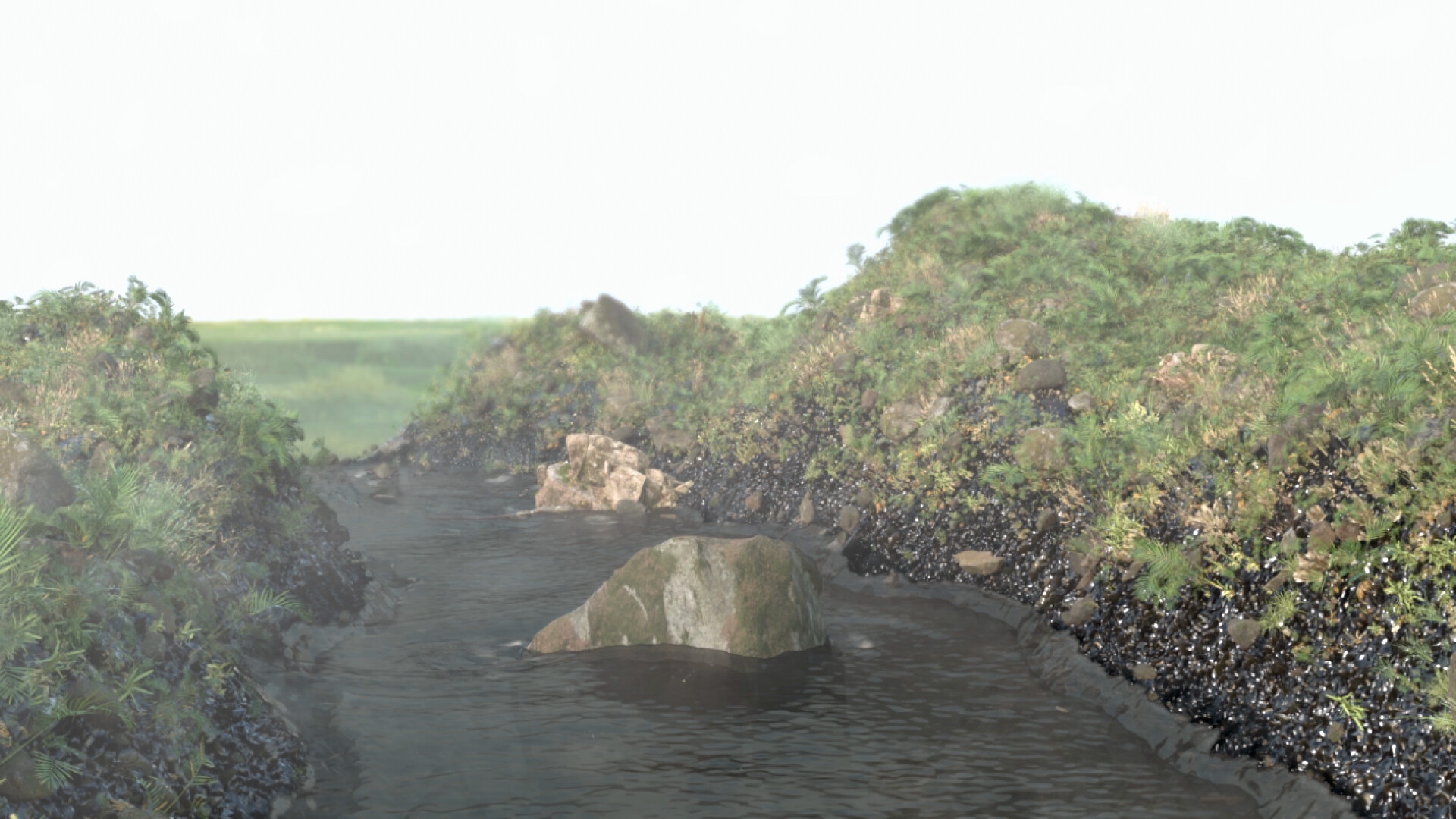 ArtStation - River Houdini simulation