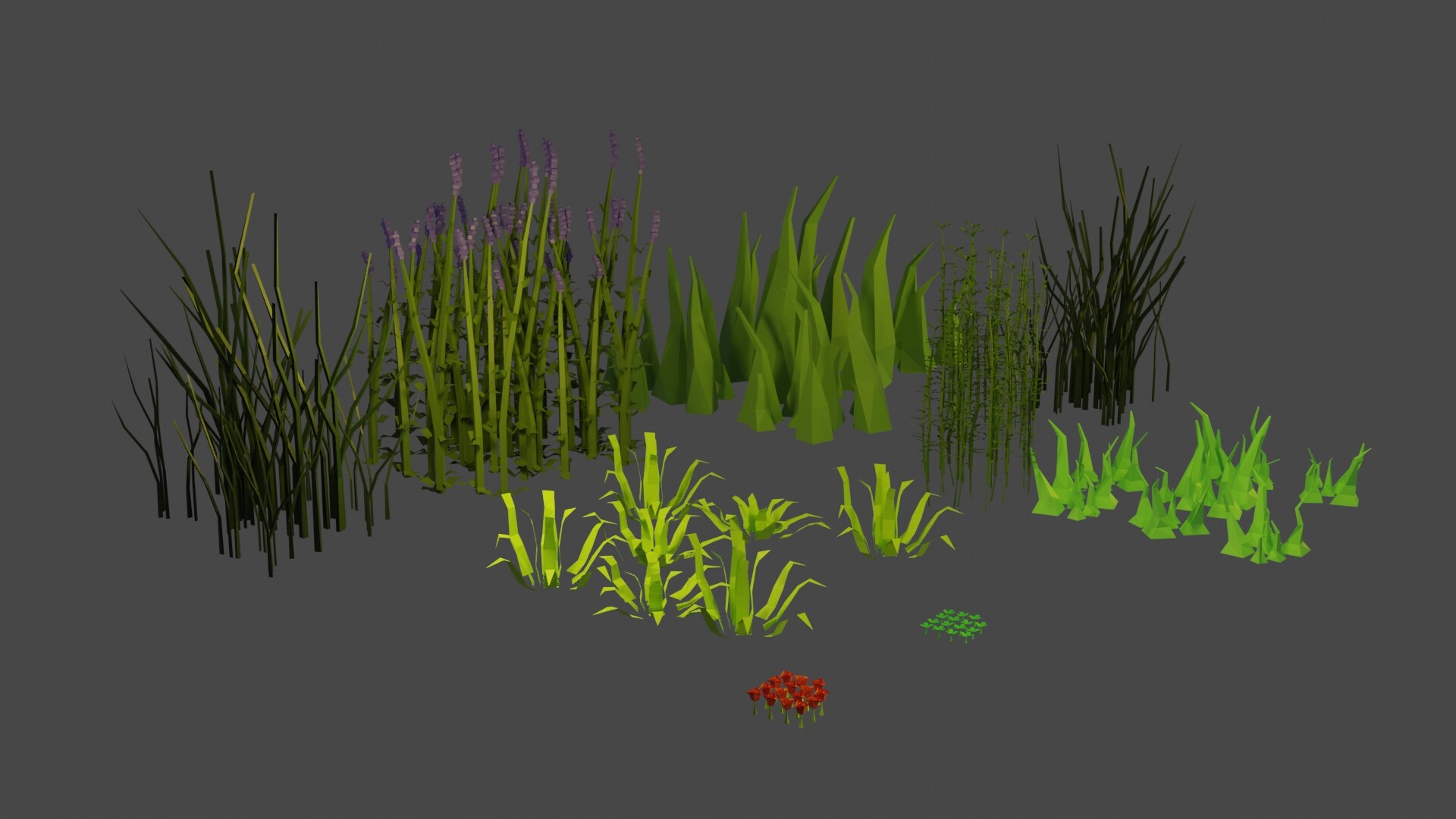 ArtStation - Low Poly GRASS