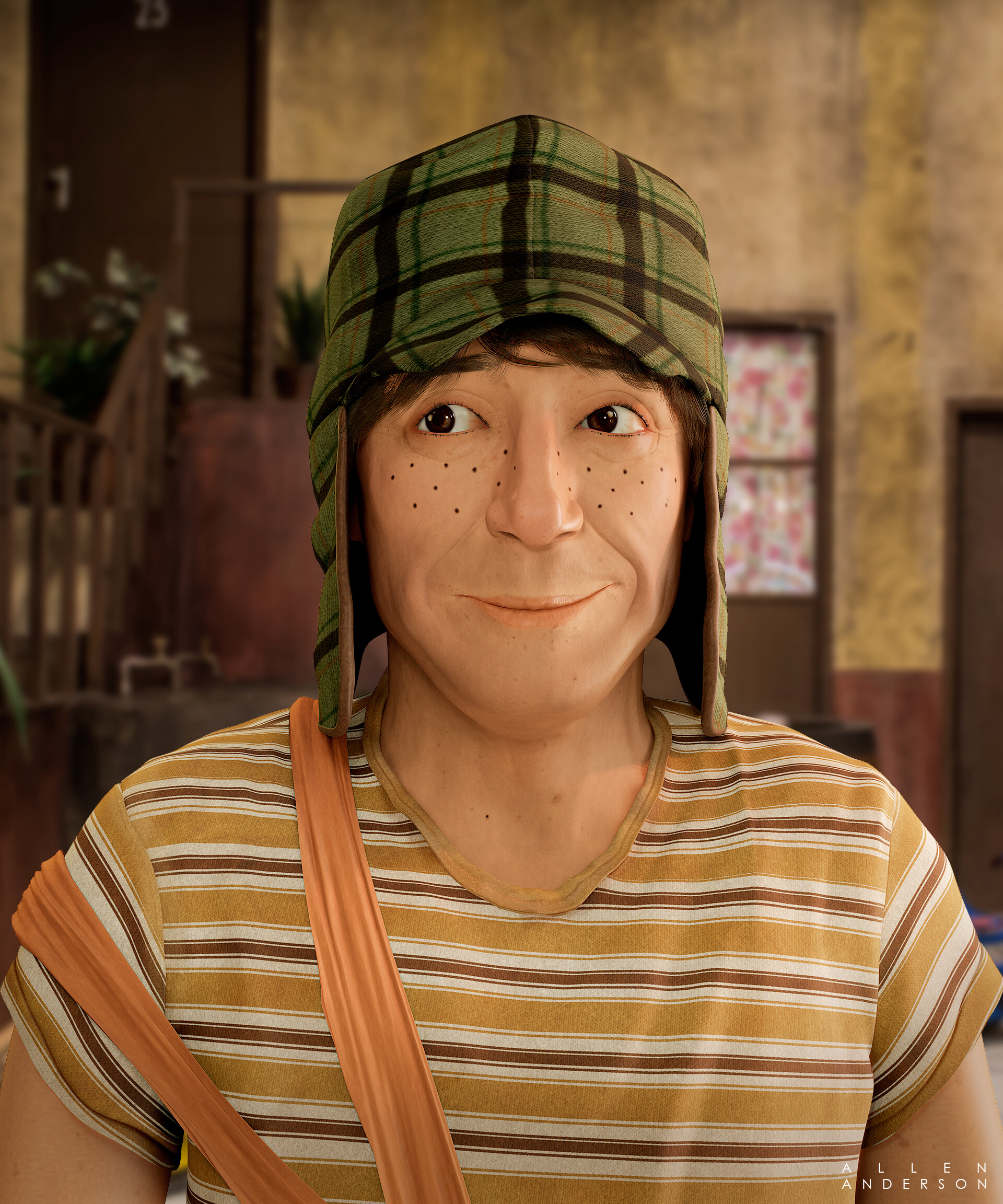 ArtStation - 3D modeling El Chavo del 8
