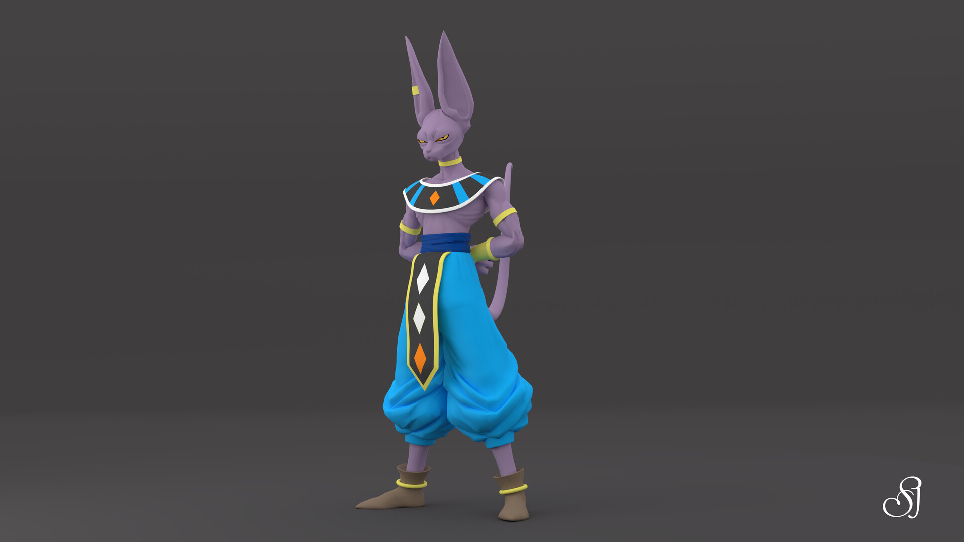 ArtStation - God Of Destruction Beerus [Dragonball z]