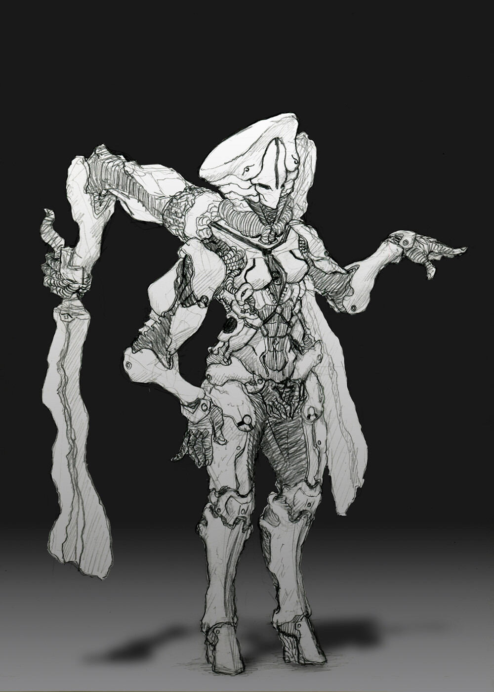 ArtStation - Biomech swordsman