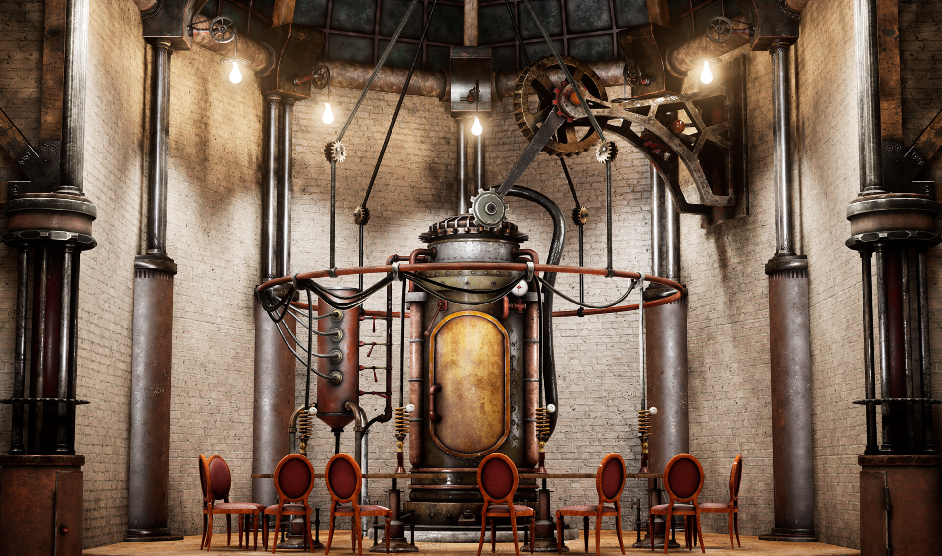 ArtStation - Steampunk_bar_chapel