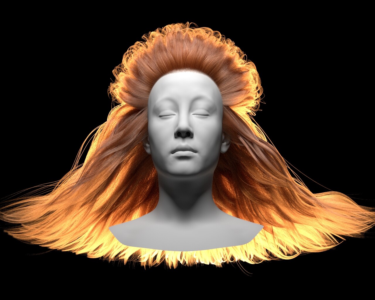 ArtStation - Ornatrix hair WIP #12