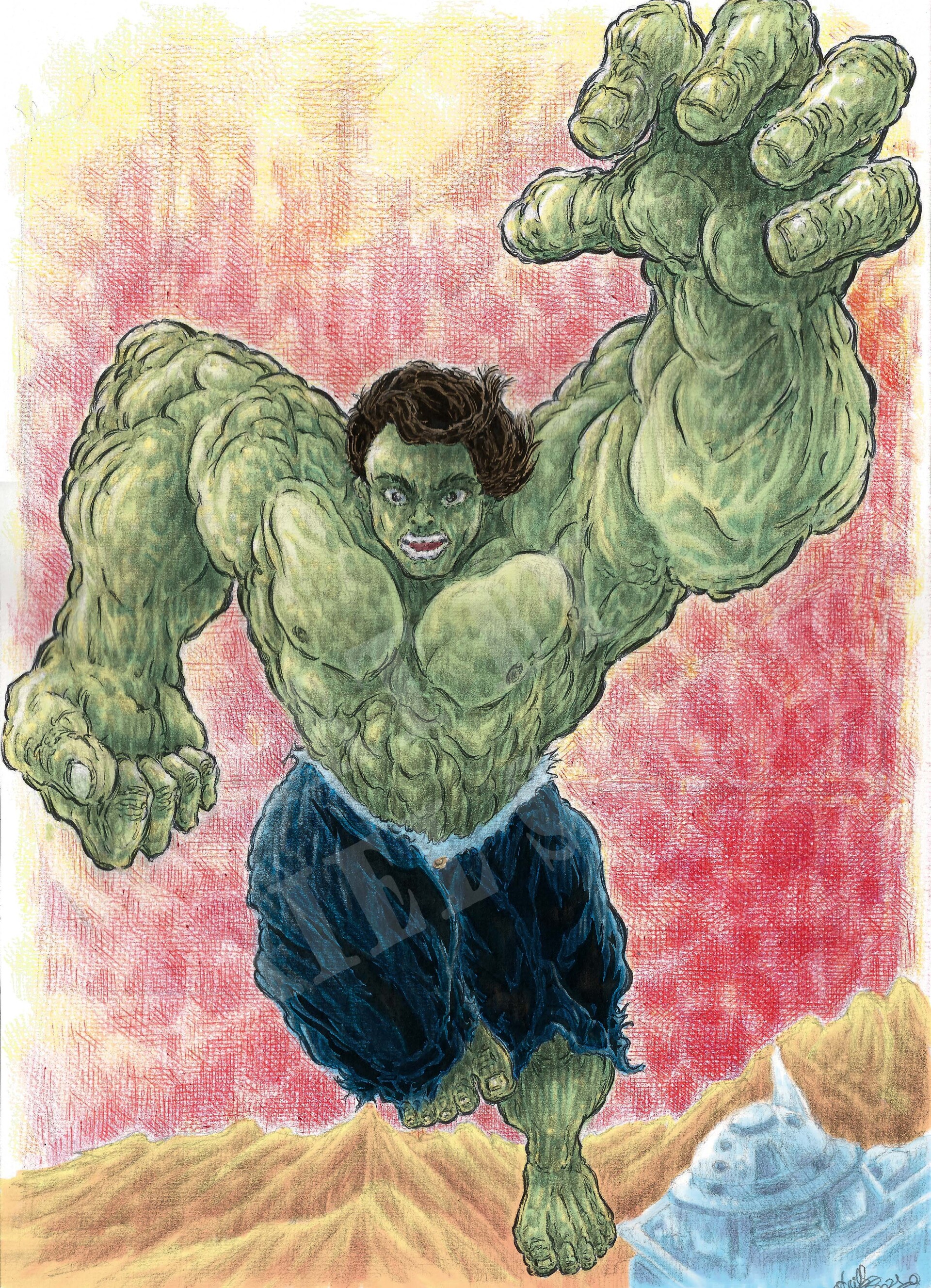 ArtStation - MARVEL TRIBUTE 5 - HULK STAND // PHOTOSHOP FINISHED