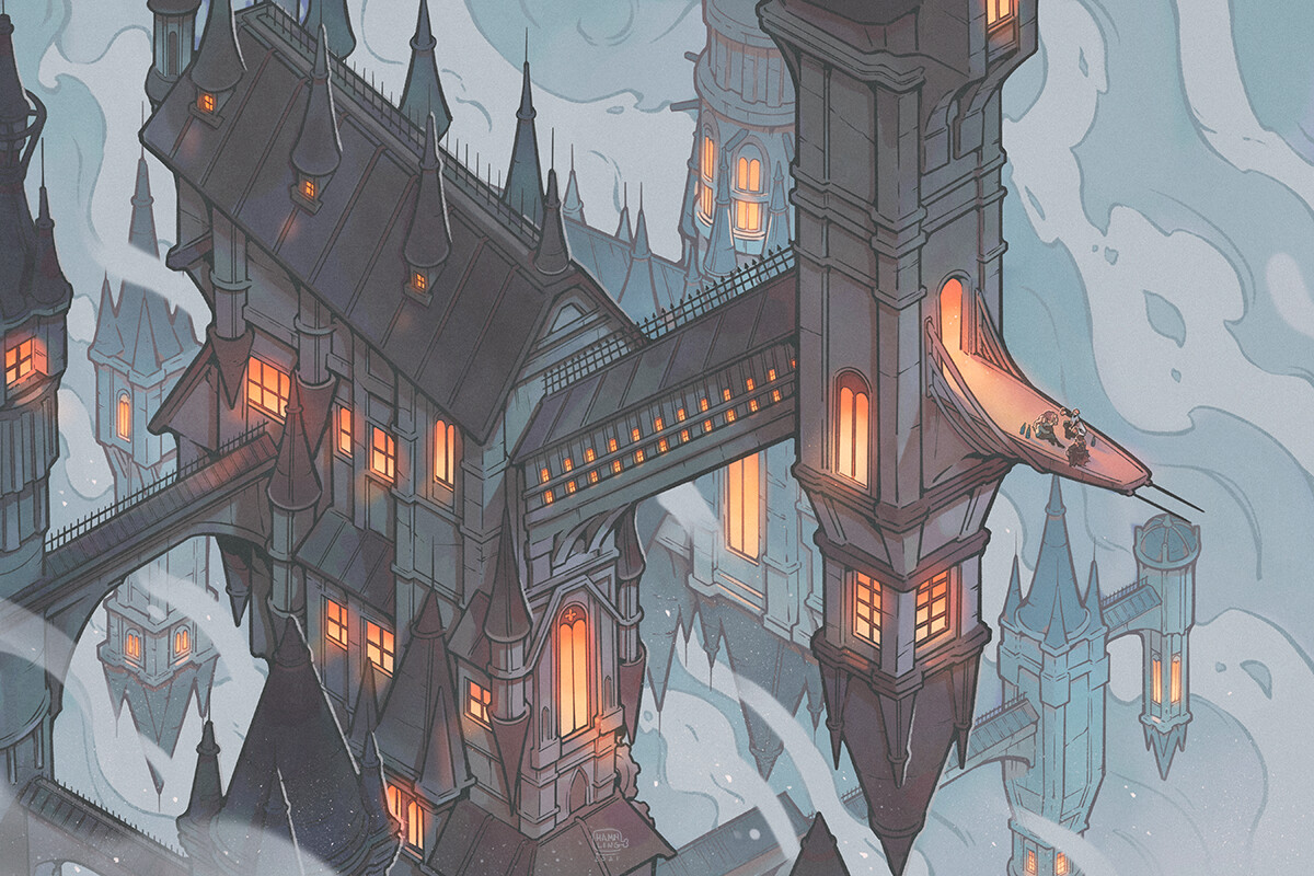 Hellish Fortress by Andreas Rocha : ImaginaryCastles