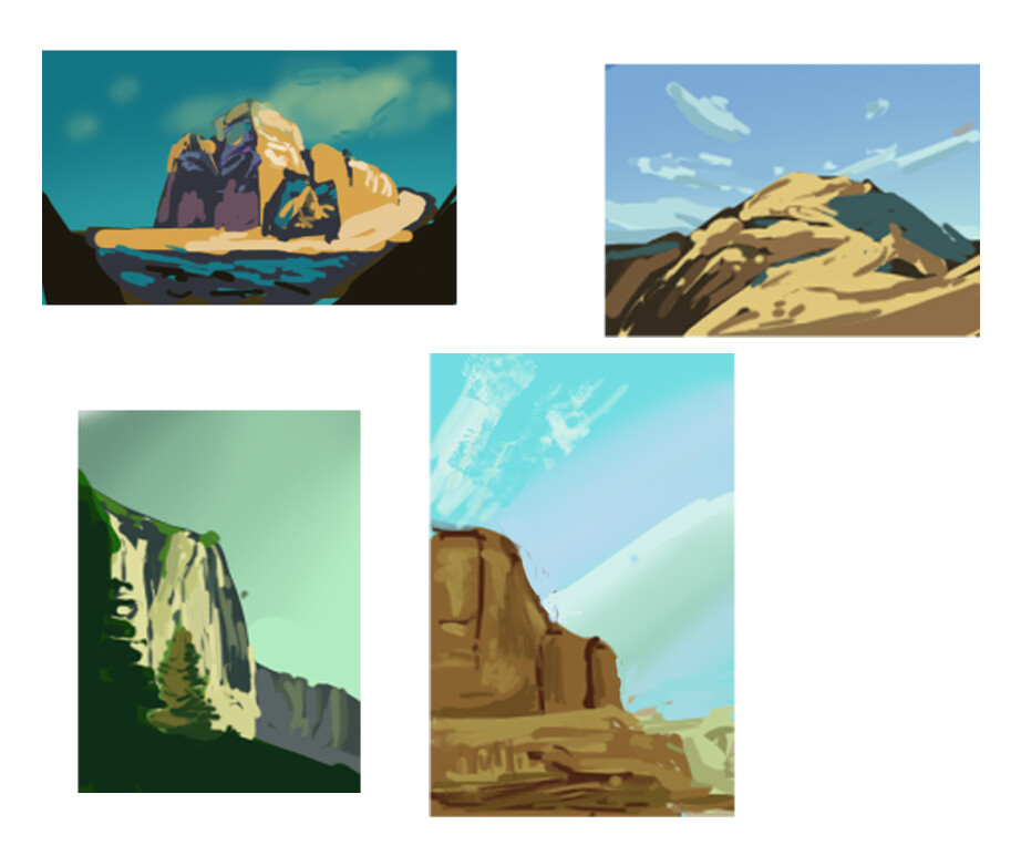 ArtStation - Some quick environment studies