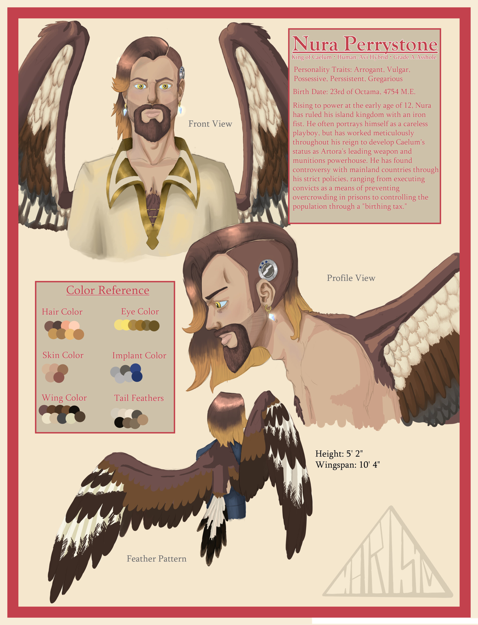 ArtStation - Nura Perrystone Ref Sheet