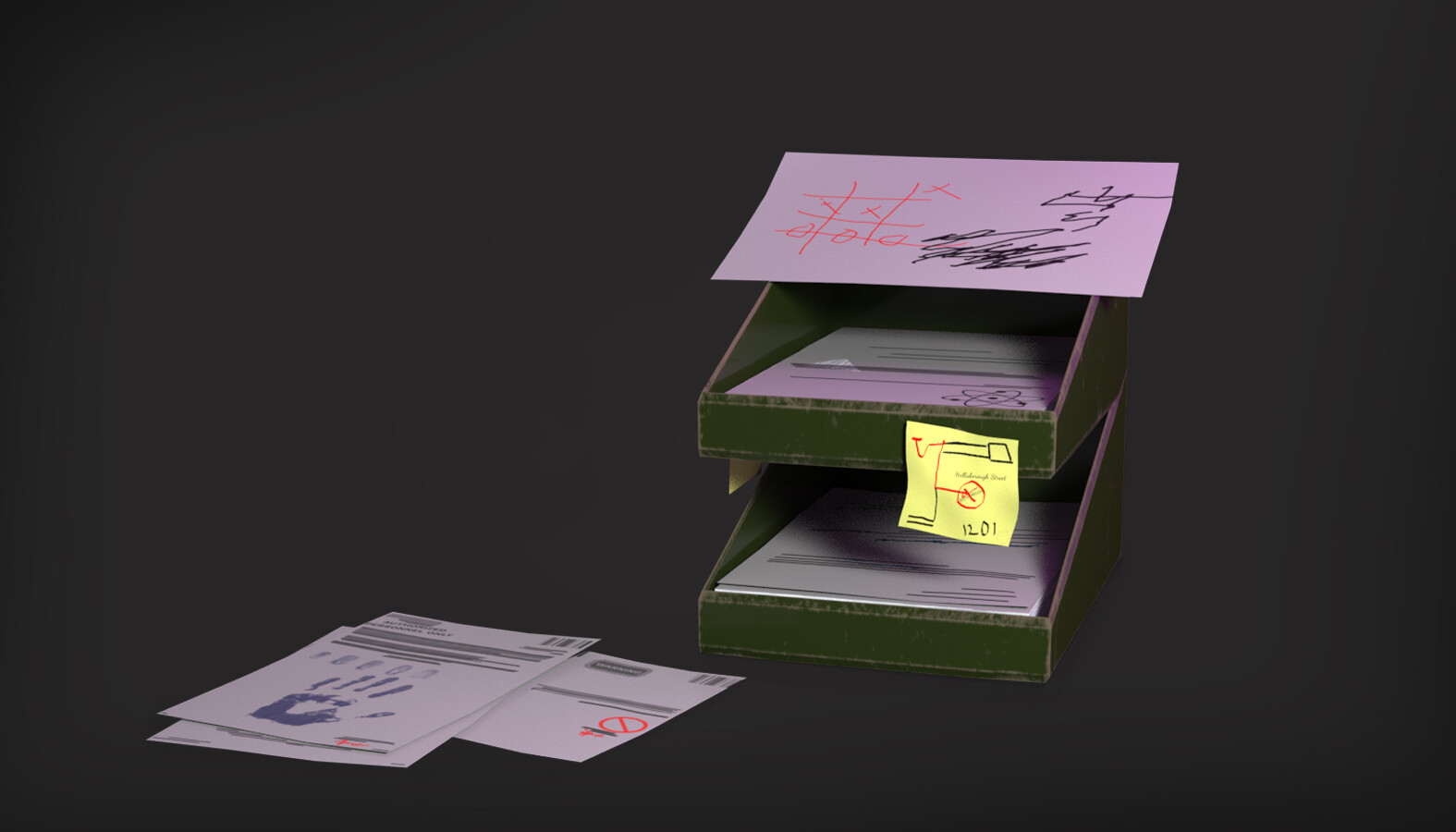ArtStation - A paper Tray.