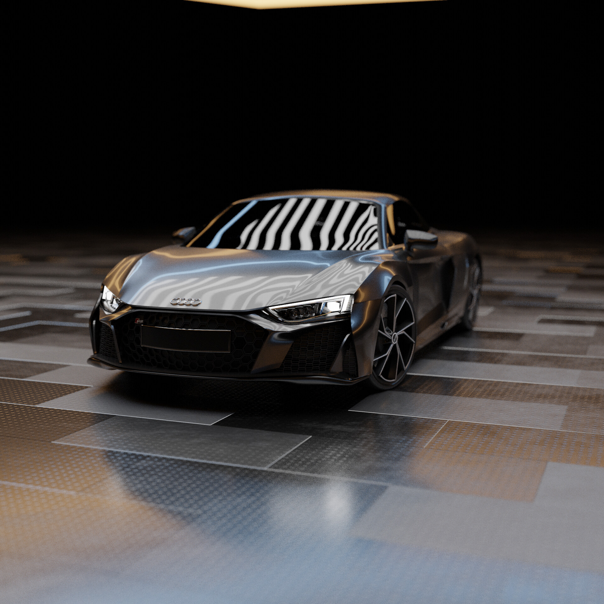 ArtStation - Audi R8 Blender neon render