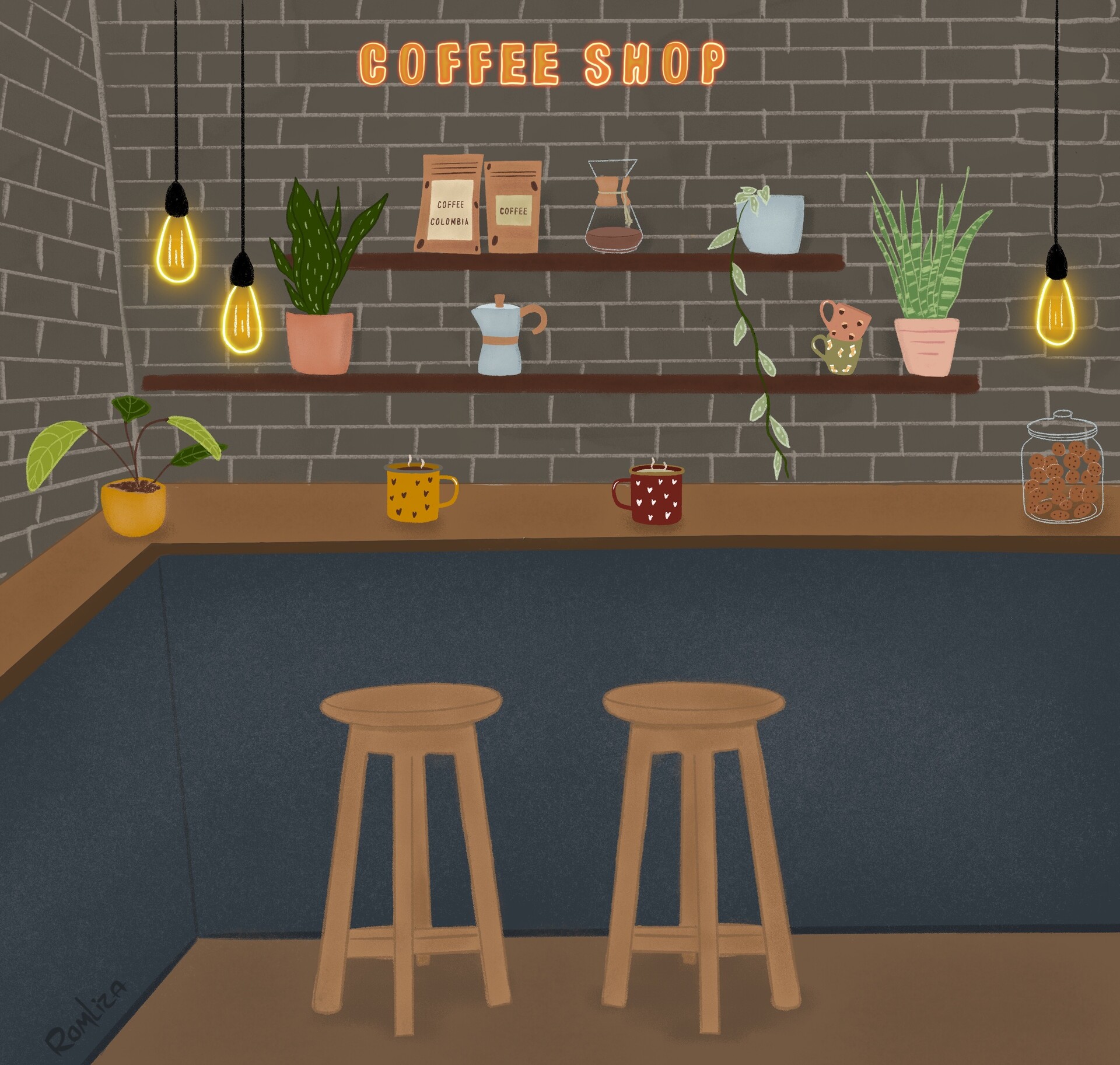 ArtStation - Coffee shop