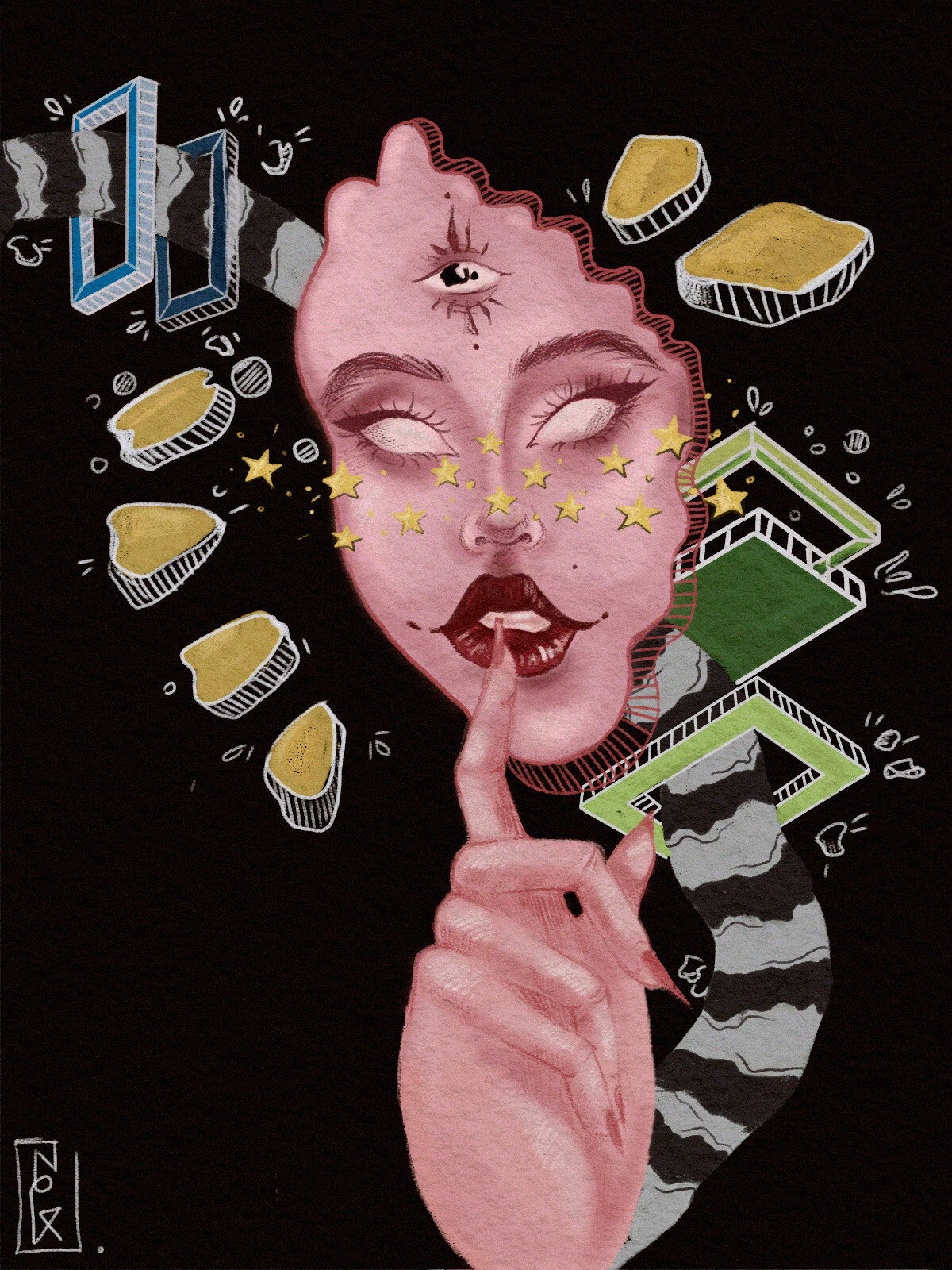 ArtStation - Melted face