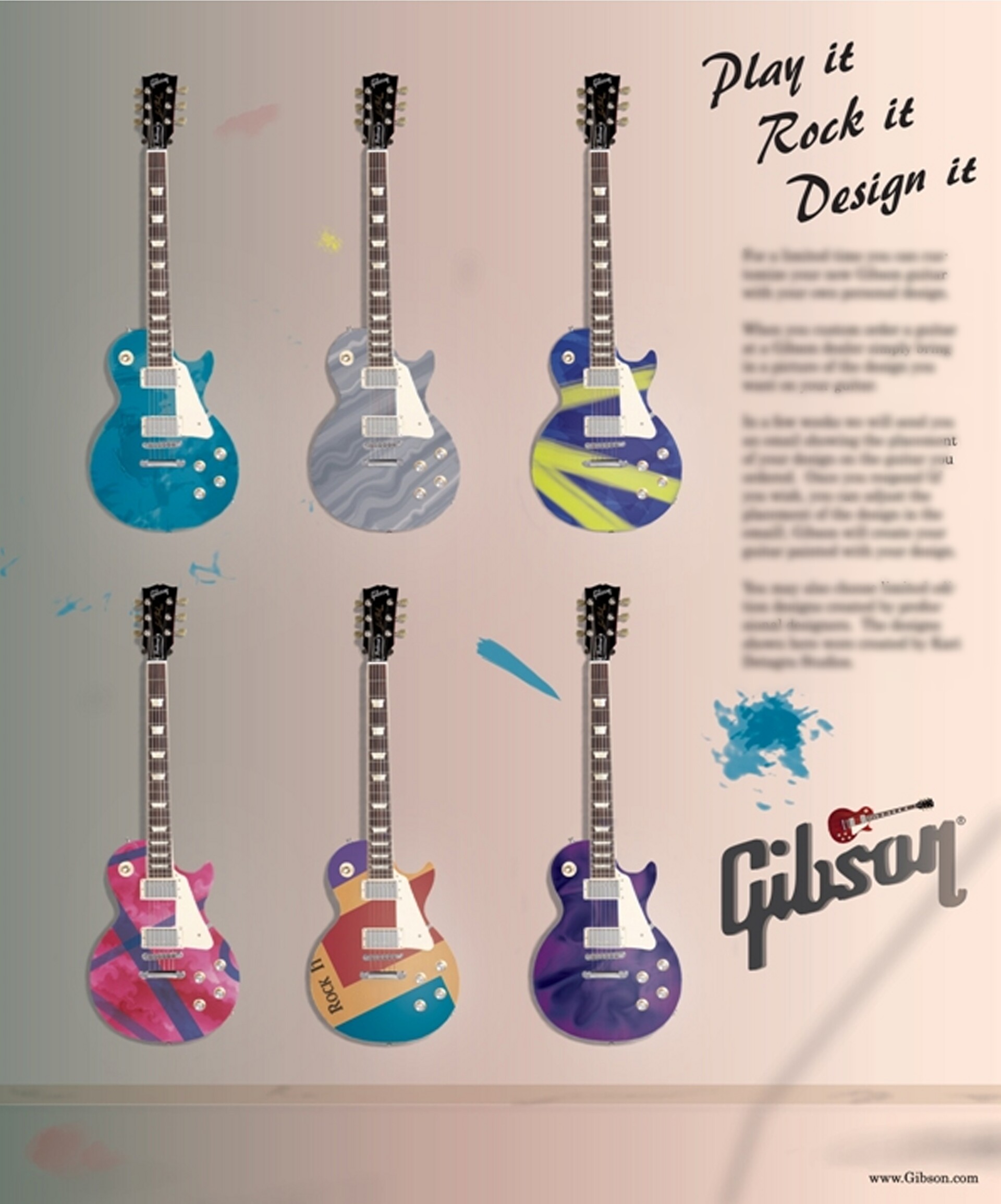 ArtStation - Gibson Guitar Ad