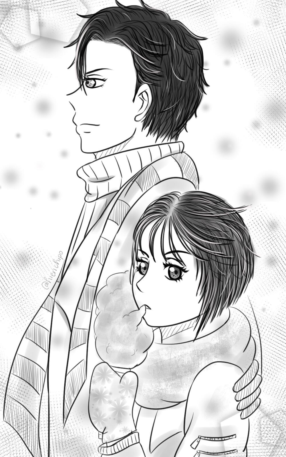 ArtStation - Cute couple doodle 3