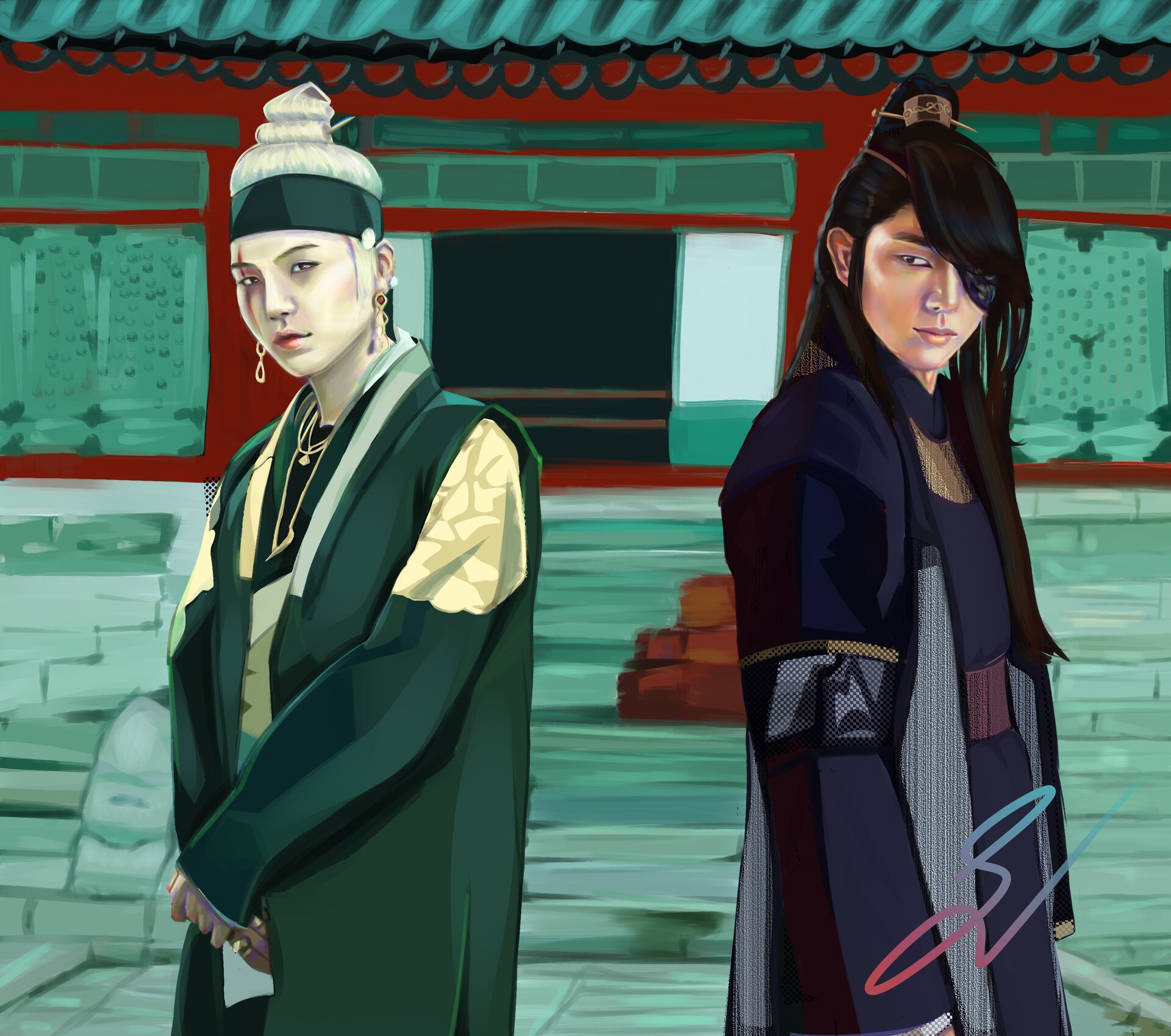 ArtStation - TWO PEOPLE - ONE KING (2020)