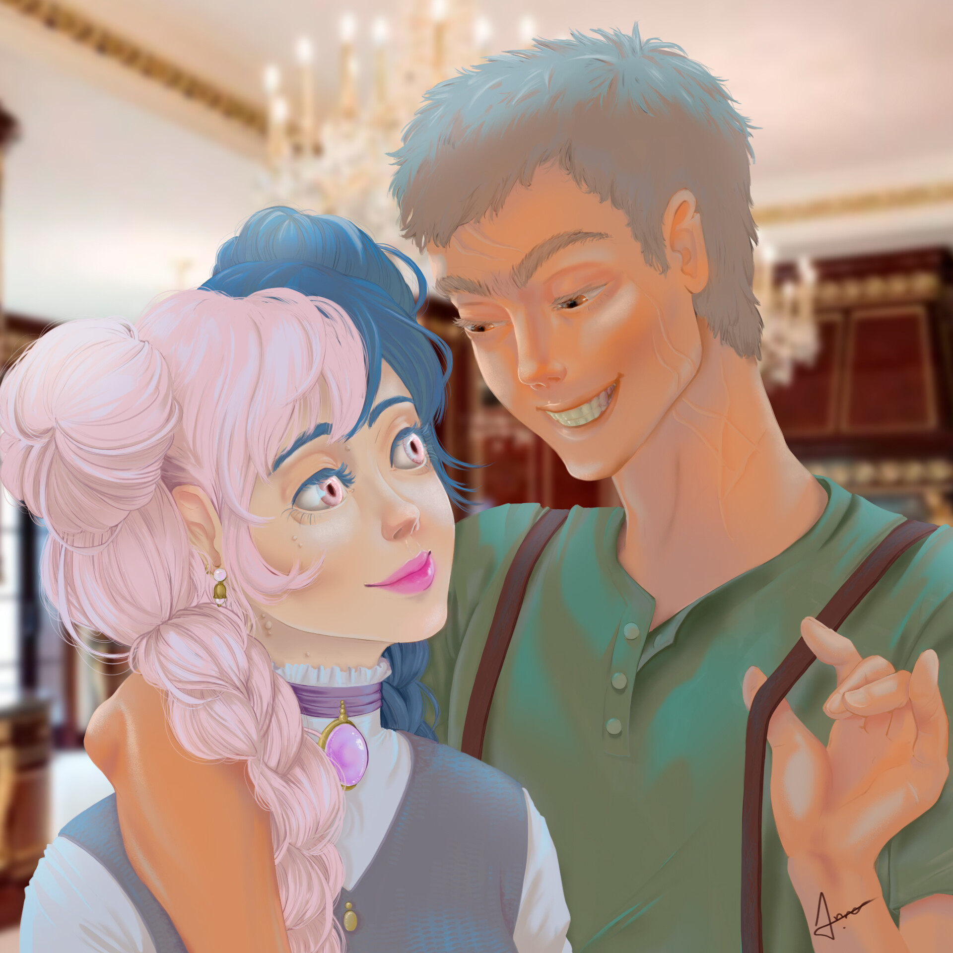 ArtStation - Unique Couple 🐺💖🦇