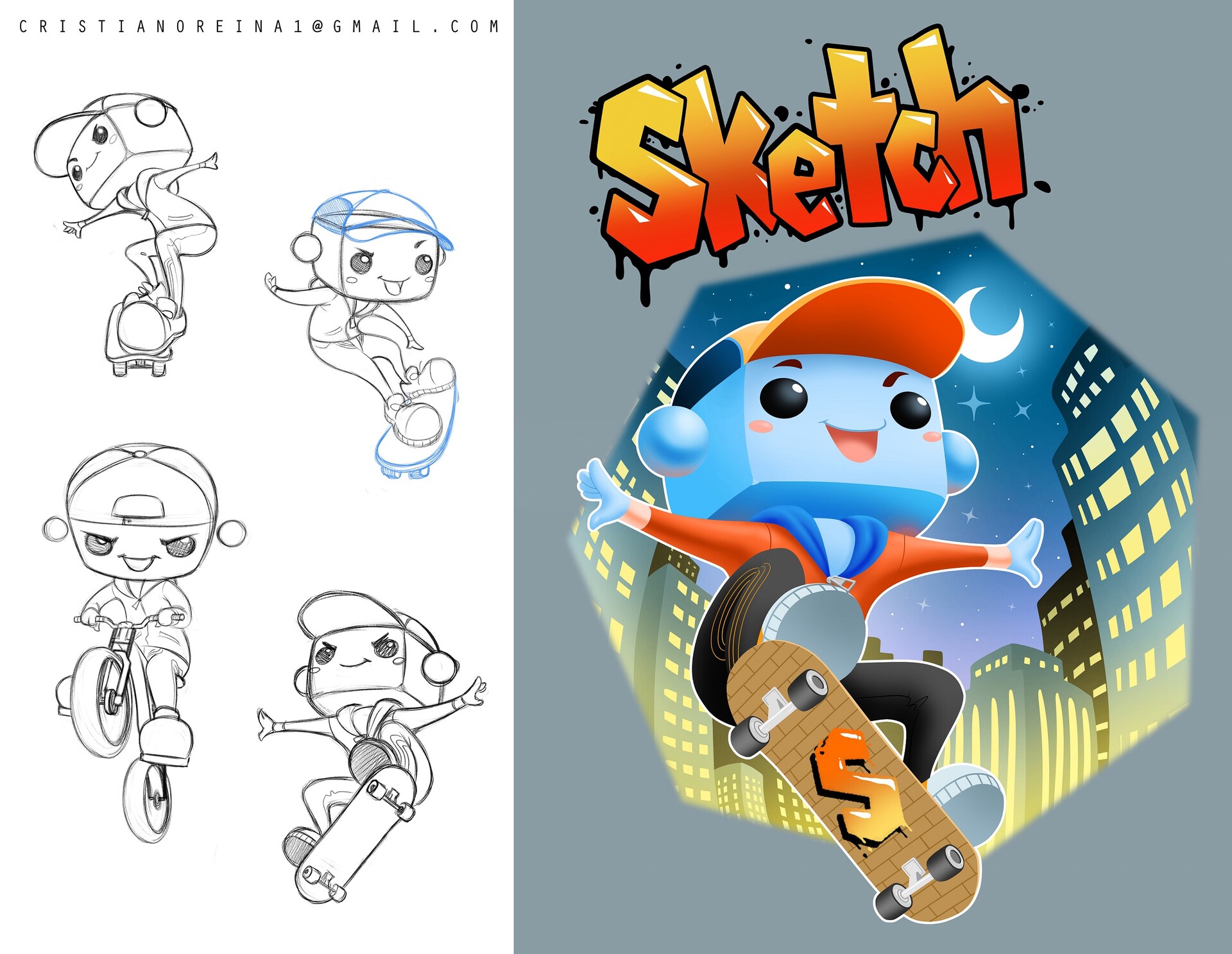 ArtStation - Sketch - character design 2