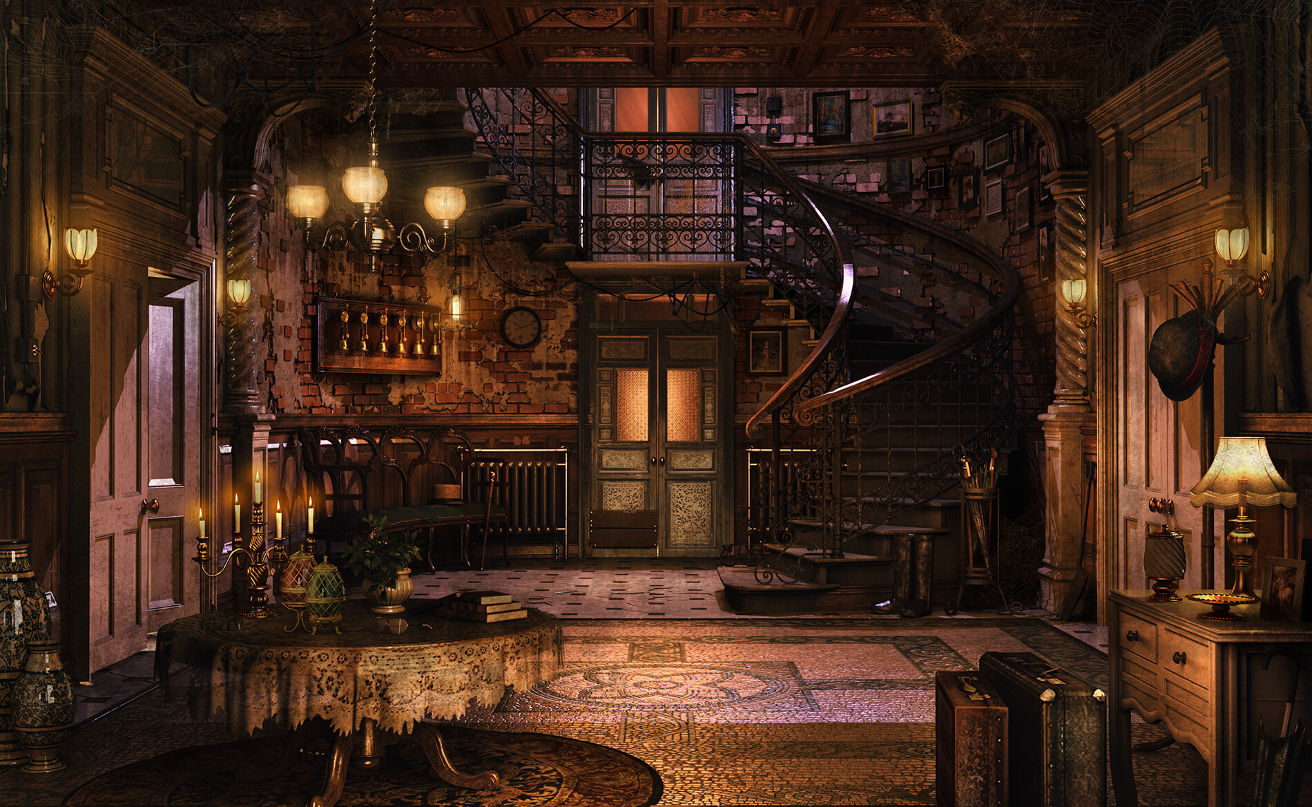 Entrance Hall by James Bujko : r/ImaginaryInteriors