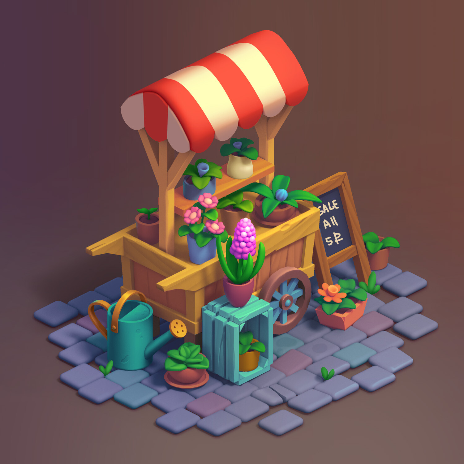 ArtStation - Flower market