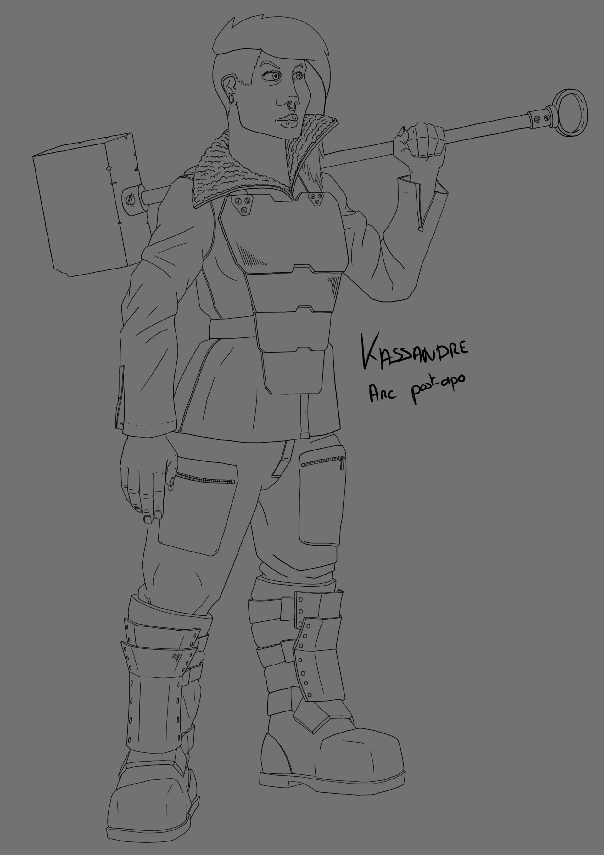 ArtStation - Line Kassandre Arc post Apo
