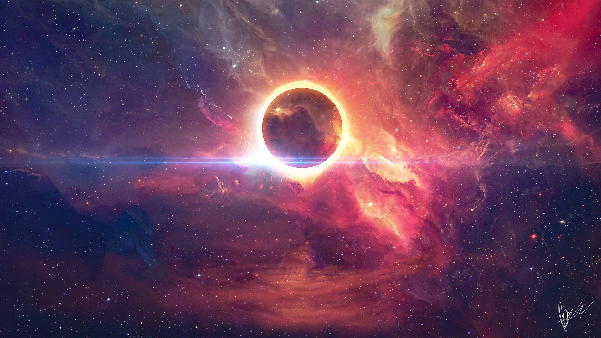 ArtStation - Eclipse In Elodravica Galactic Cluster