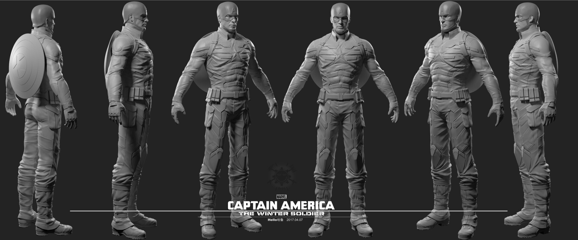 ArtStation - CAPTAIN AMERICA（2016）