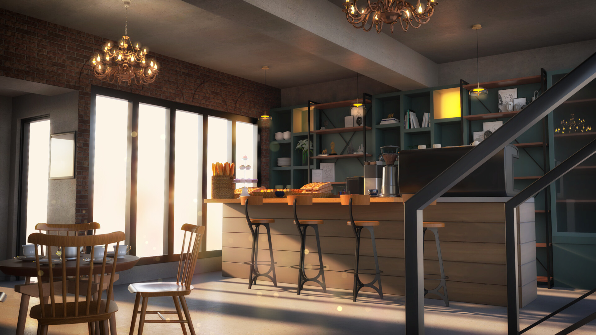 ArtStation - Counterside Lobby Re-imagine