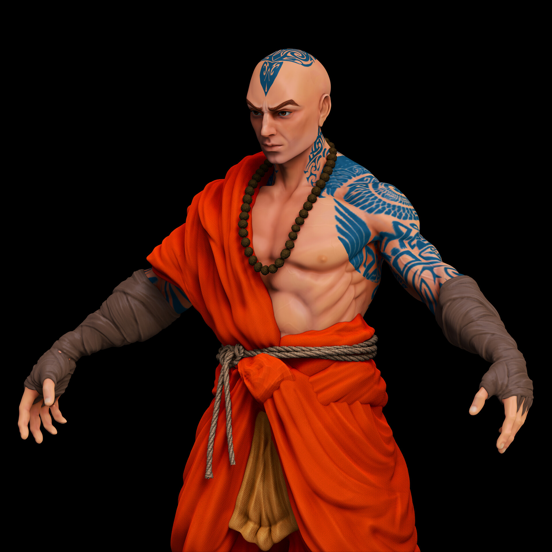 ArtStation - Warrior Monk