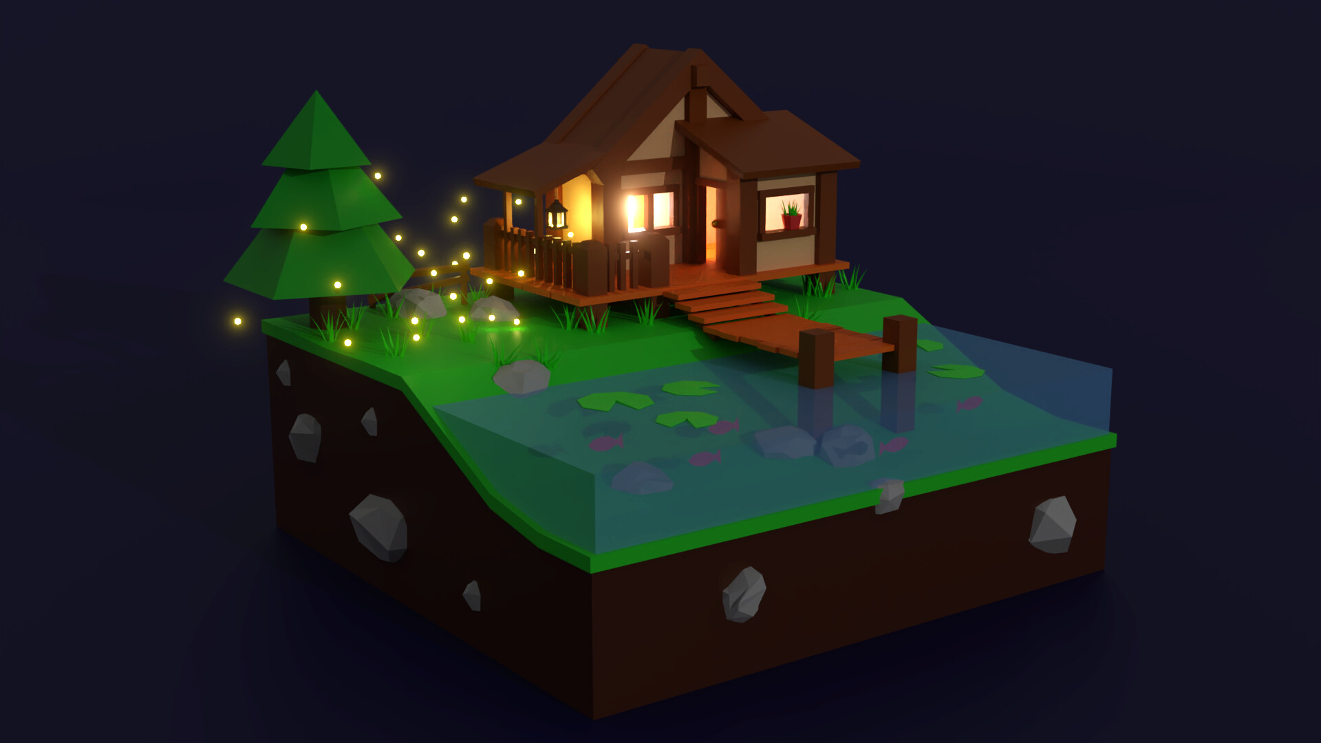 ArtStation - Lake house